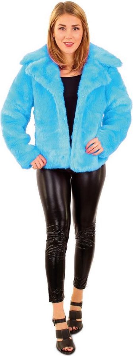 Bontjas turquoise dames | bol.com