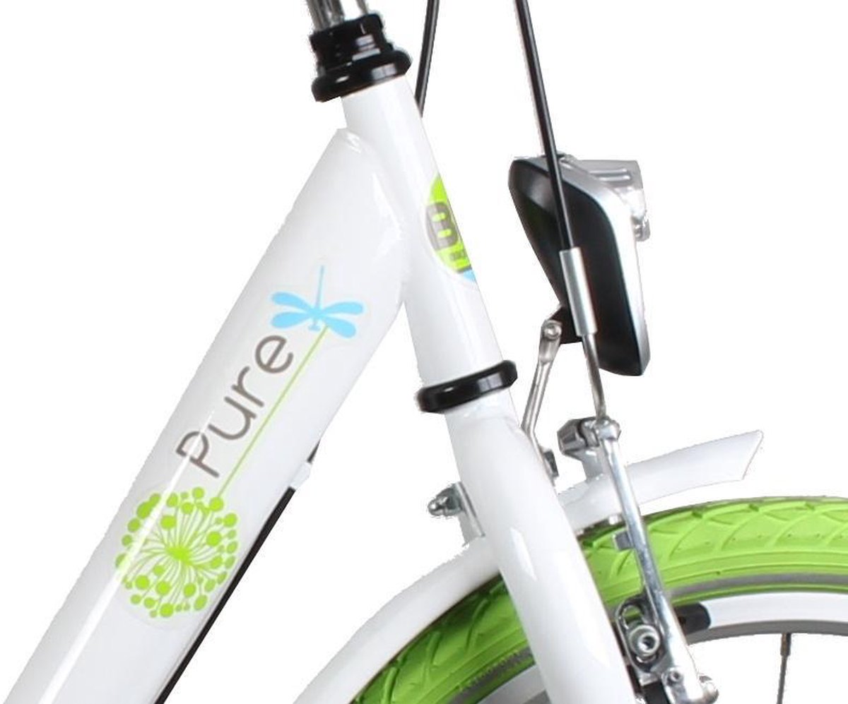 Bike Fun Pure - Fiets - Meisjes - Wit - 20 Inch | bol.com