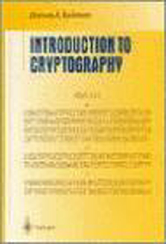 Introduction to Cryptography | 9780387950341 | Johannes Buchmann | Boeken | bol.com