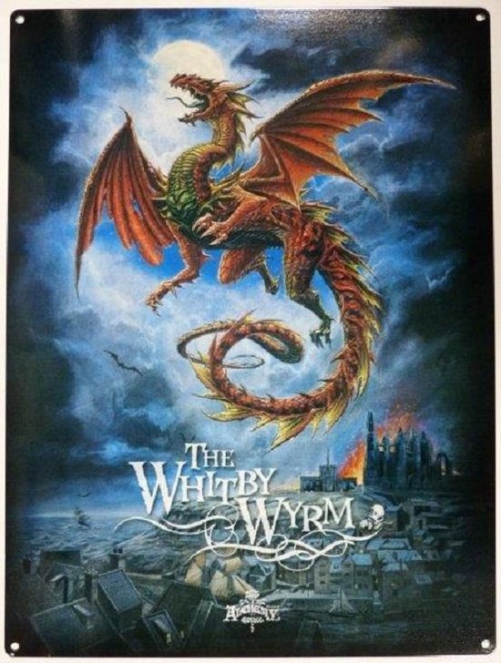 Wandbord - The Whitby Wyrm -30x40cm- | bol.com