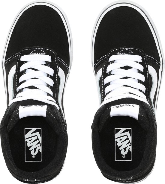 Vans Ward Hi Sneakers - (Suede/Canvas) Black/White - Maat 34 | bol.com