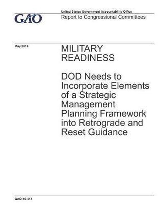 Military Readiness, U S Government Accountability Offi Gao ...