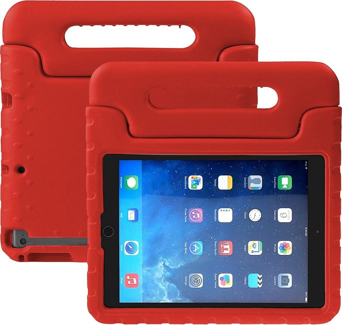 BTH iPad 2 Kids Proof Hoesje Kinder Case Kids Case Shock Cover - Rood ...