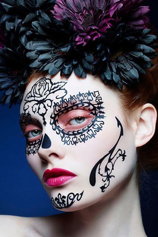 Face-lace Rosa sticker voor het gezicht | bol