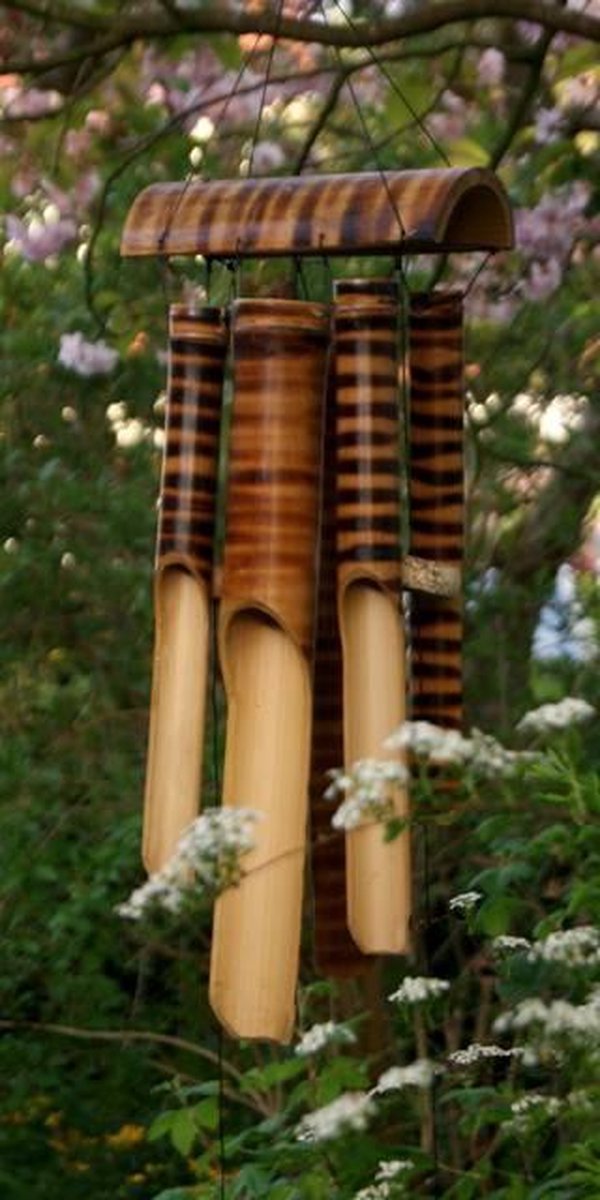 Bamboe windgong 6 buizen | bol.com