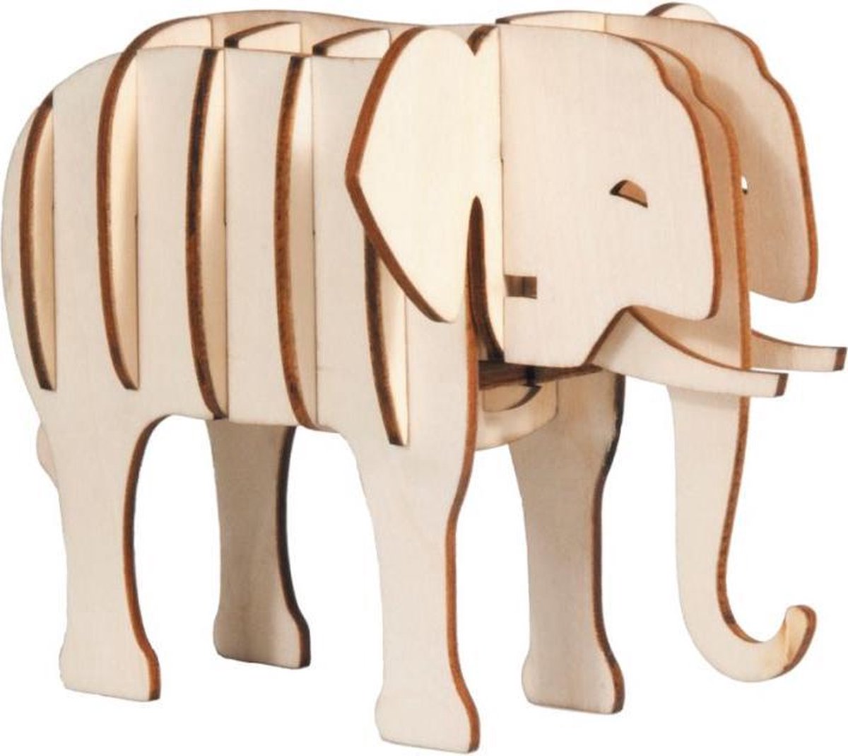 3D puzzel olifant van hout | bol.com