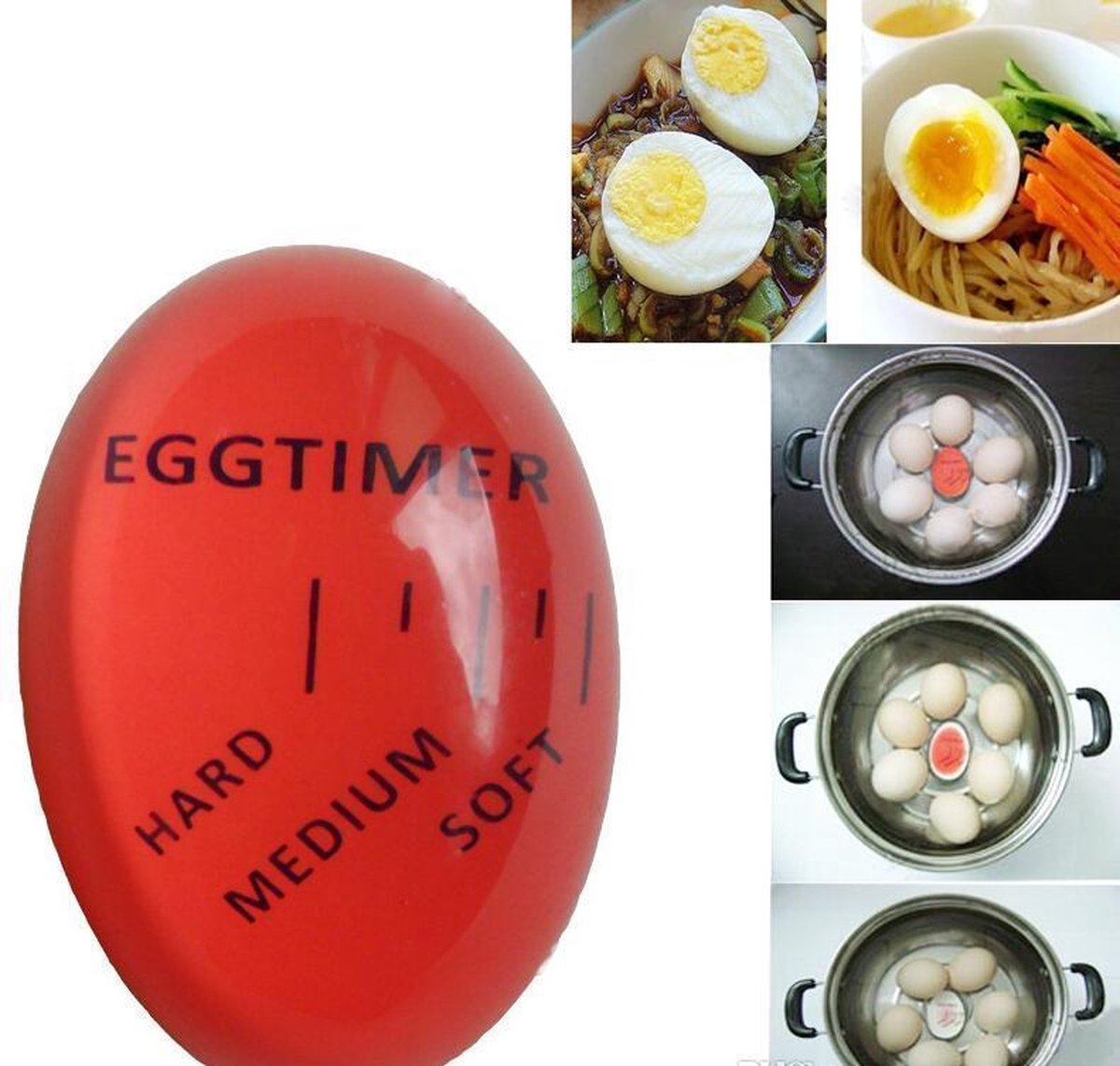 Eggtimer, timer voor gewenste kookressultaat van eieren | bol.com