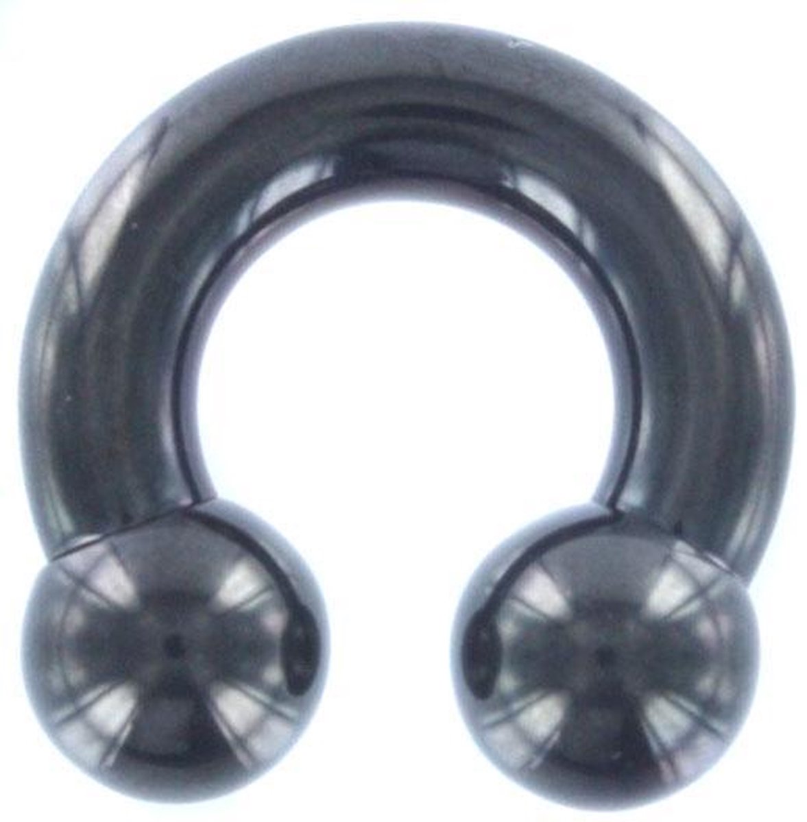 Circular Barbell piercing Zwart - 6 mm | bol.com