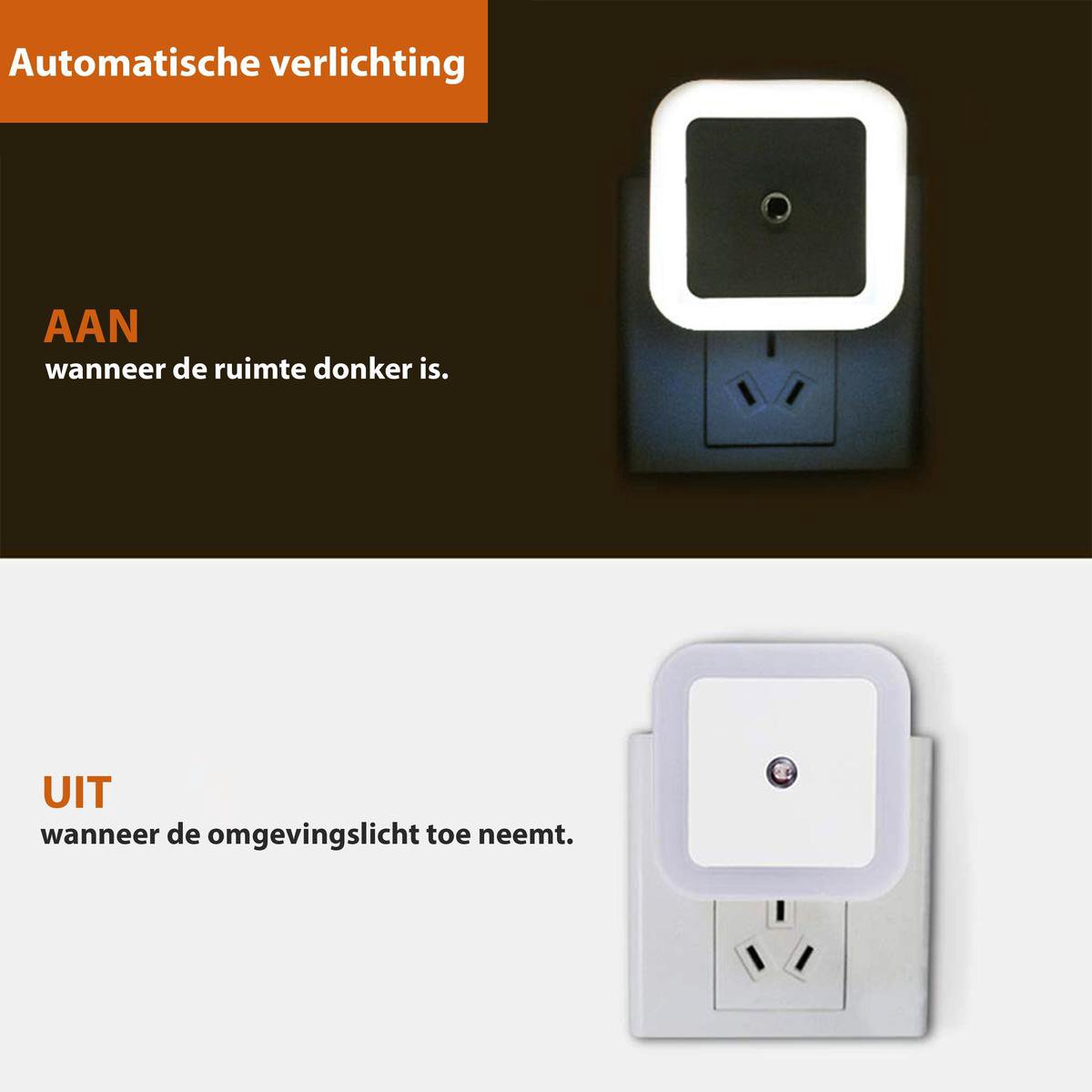 LED Nachtlampje Voor Kinderen - Met Lichtsensor - Binnen - Stopcontact ...