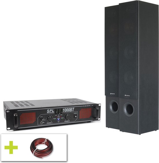 SkyTronic 700W HiFi geluidsset met Bluetooth versterker en HiFi ...