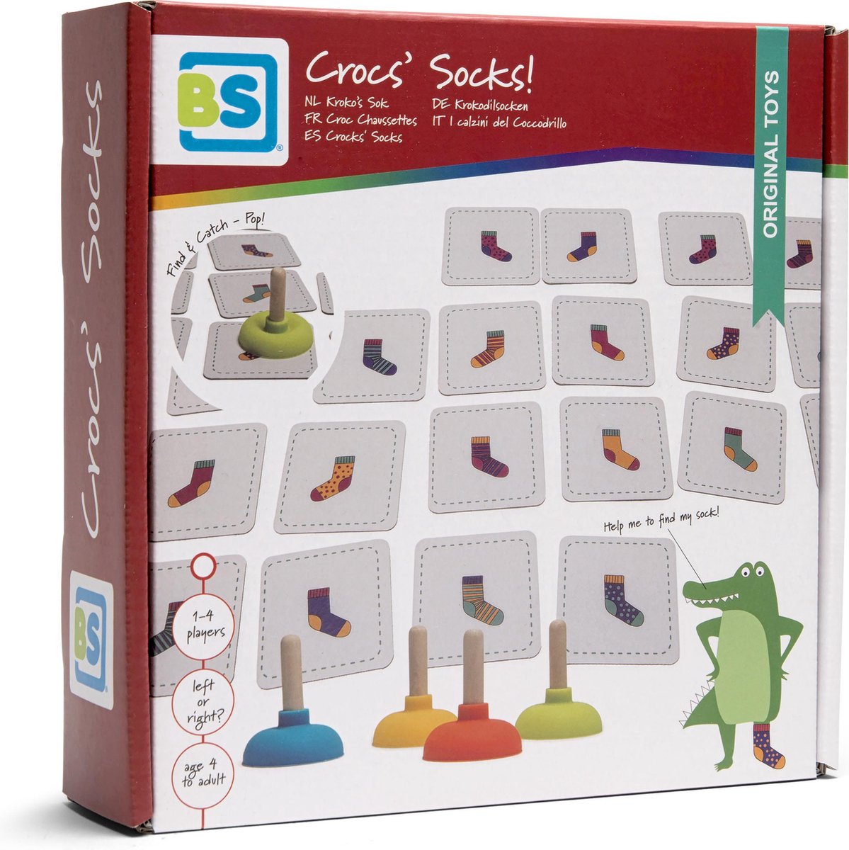 BS Kinderspel Crocs’ Socks! - 52-delig - spielgut Award | Games | bol.com