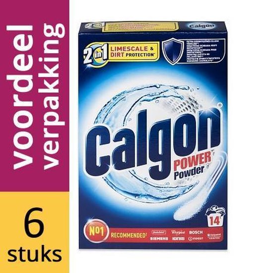 Calgon Power Powder 3in1- 6 stuks - voordeelverpakking | bol