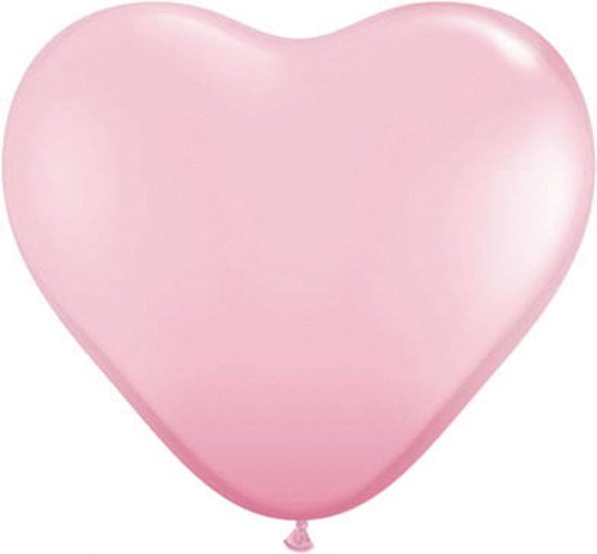 Hartballon Roze - 15cm 100 stuks | bol.com