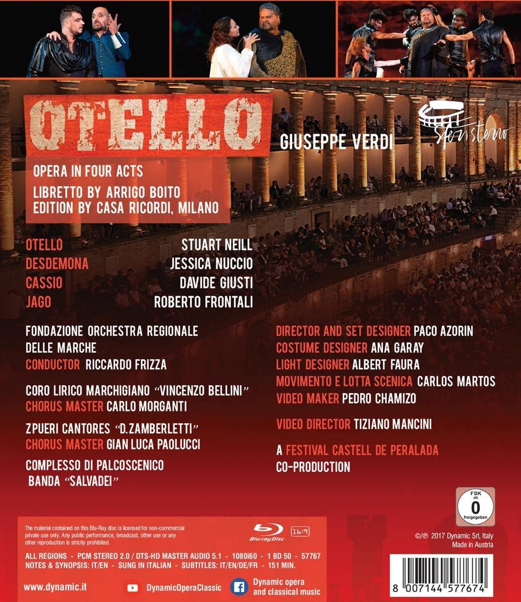 Coro Fondazione Orchestra Regionale Delle Marche - Verdi: Otello (Blu ...