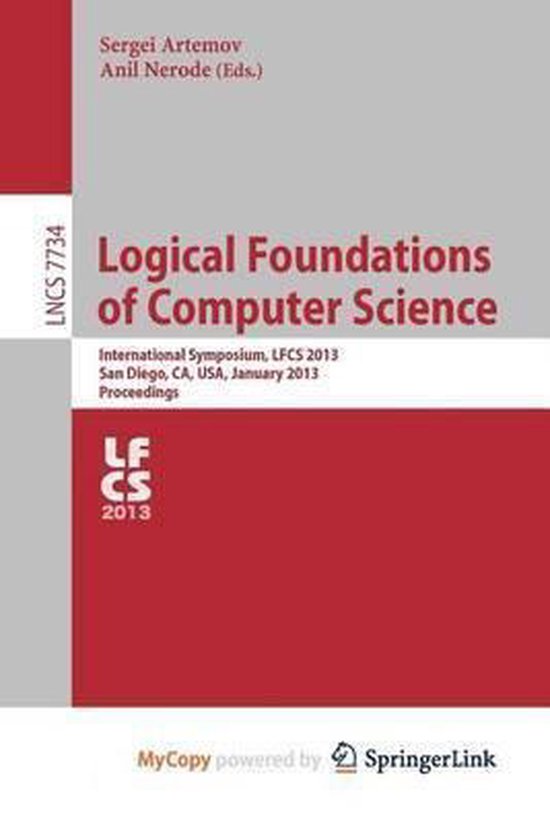 Logical Foundations of Computer Science | 9783642357237 | Boeken | bol.com Logical Foundations of Computer Science | 9783642357237 | Boeken | bol.com