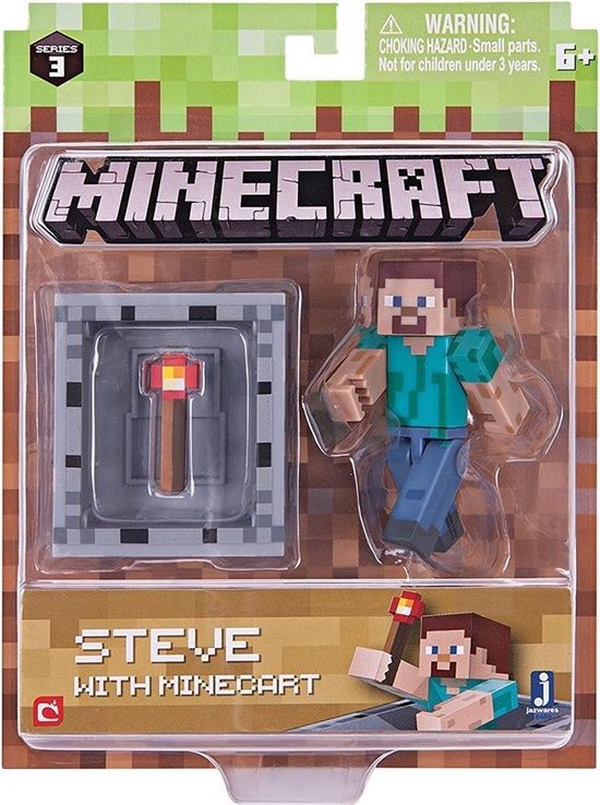 MINECRAFT - Steve with Minecart Pack - Series 3 Wave 1 | bol.com