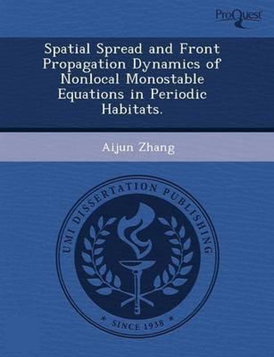 Spatial Spread and Front Propagation Dynamics of Nonlocal Monostable ... Spatial Spread and Front Propagation Dynamics of Nonlocal Monostable ...