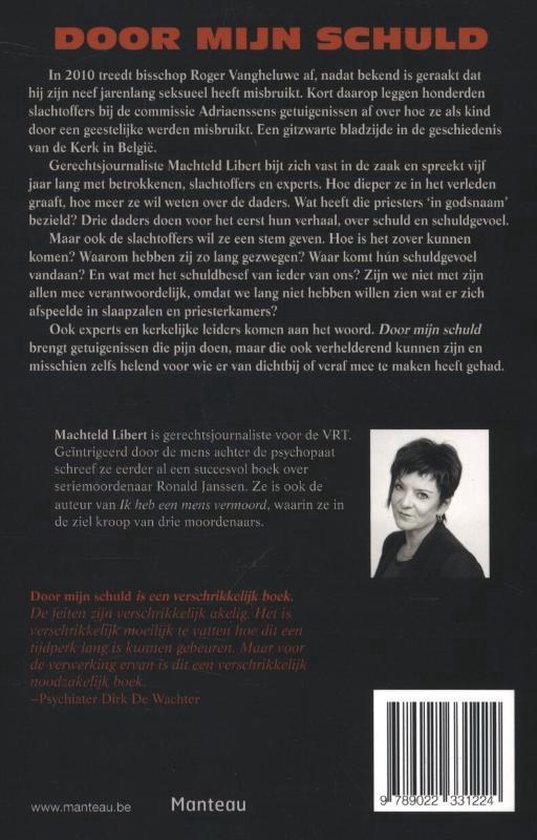 Door mijn schuld, Machteld Libert | 9789022331224 | Boeken | bol