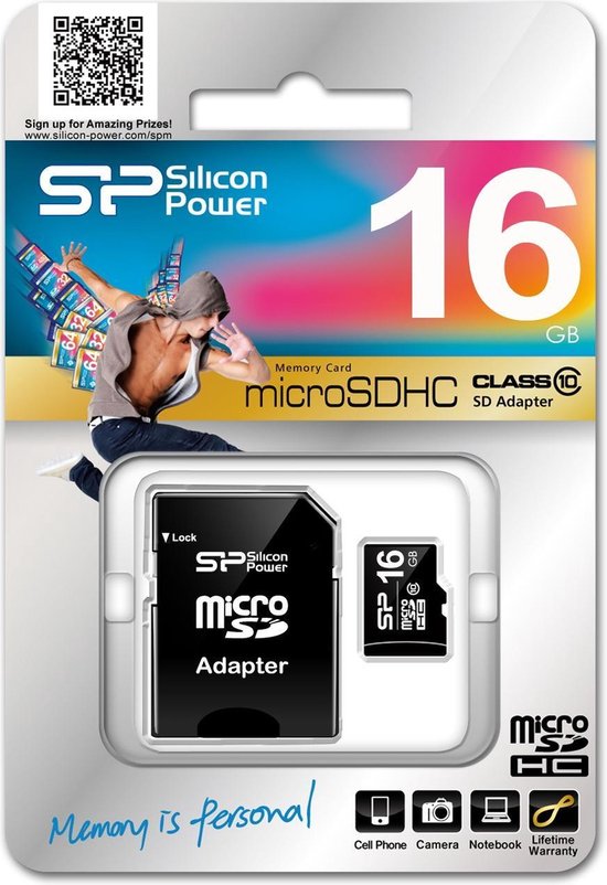 Silicon Power 32GB Micro SDHC 32GB Micro SDHC Class 4 flashgeheugen | bol