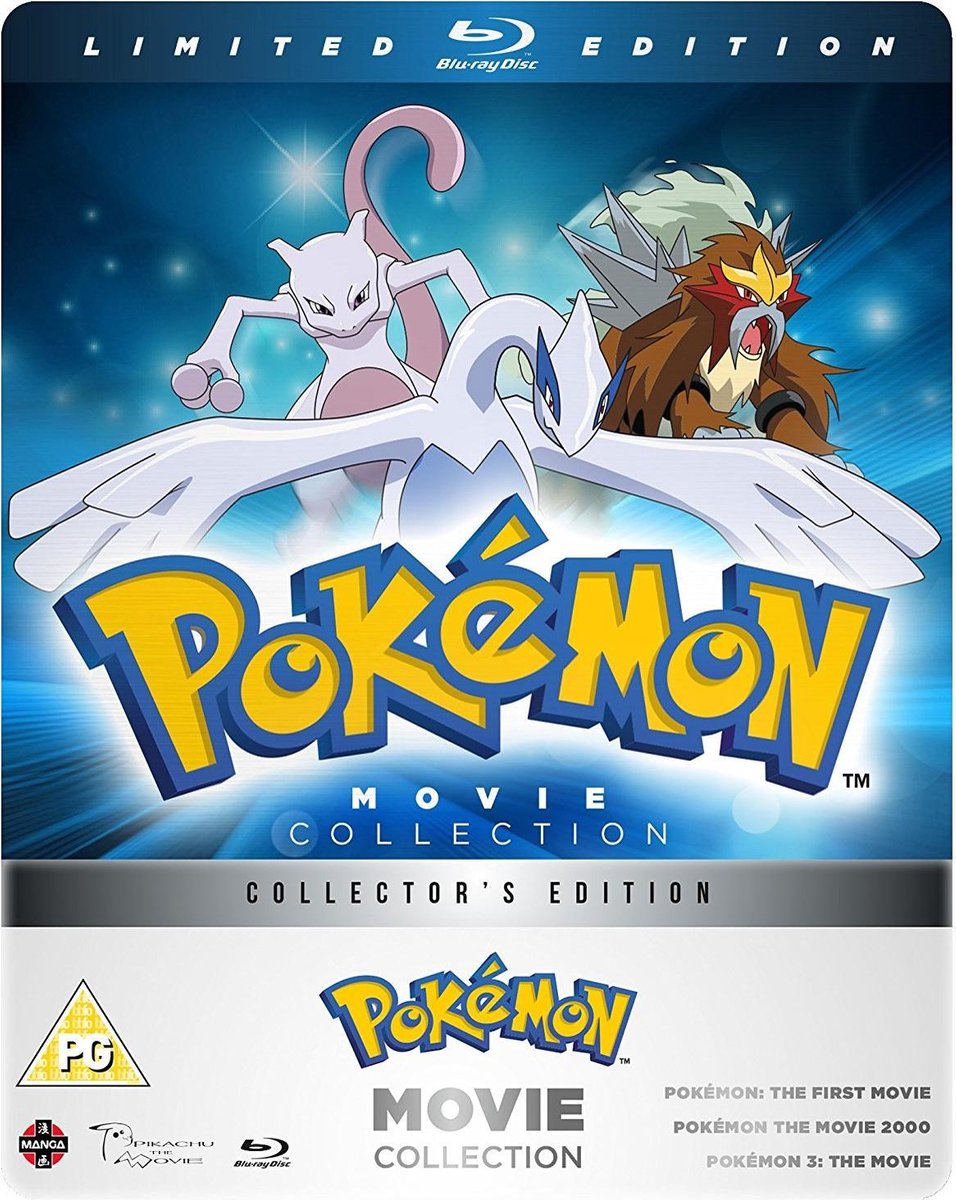 Pokemon Movie 1-3 Collection - Limited Edition Blu-ray Steelbook (Dvd ...