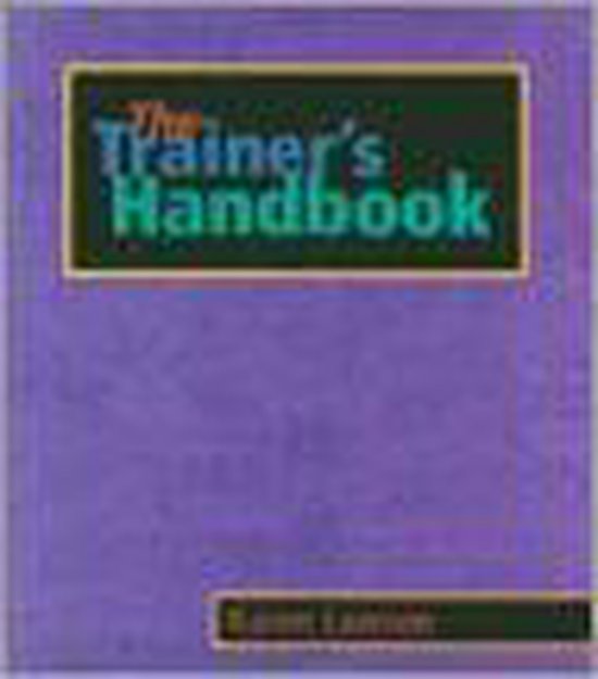 Trainer's Handbook, Karen Lawson | 9780787939915 | Boeken | bol