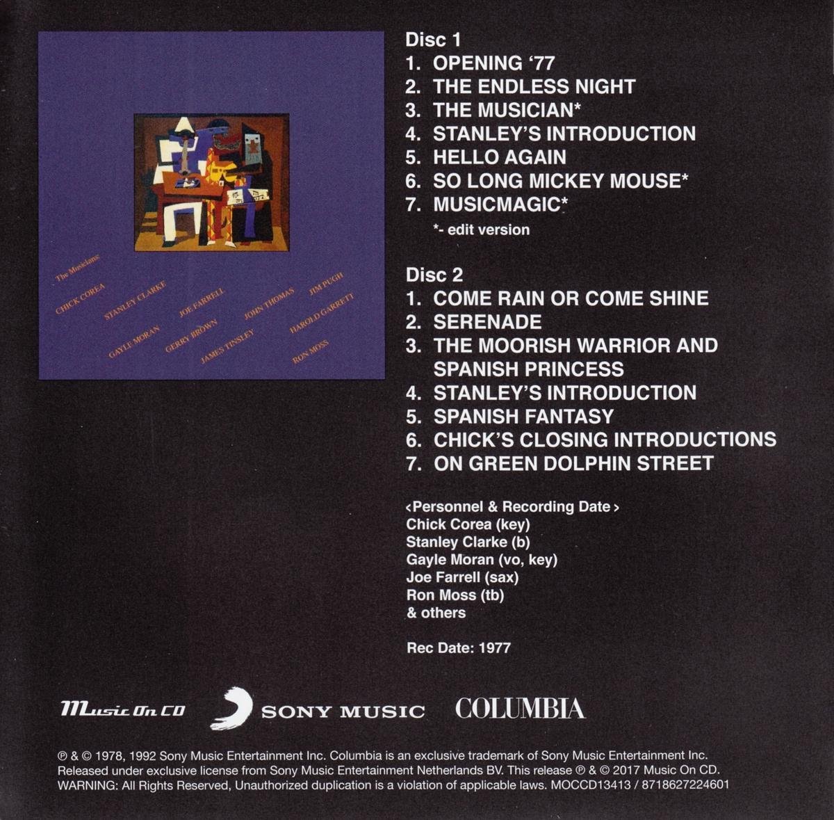 Return To Forever - Live: Complete Concert, Return To Forever | CD ...