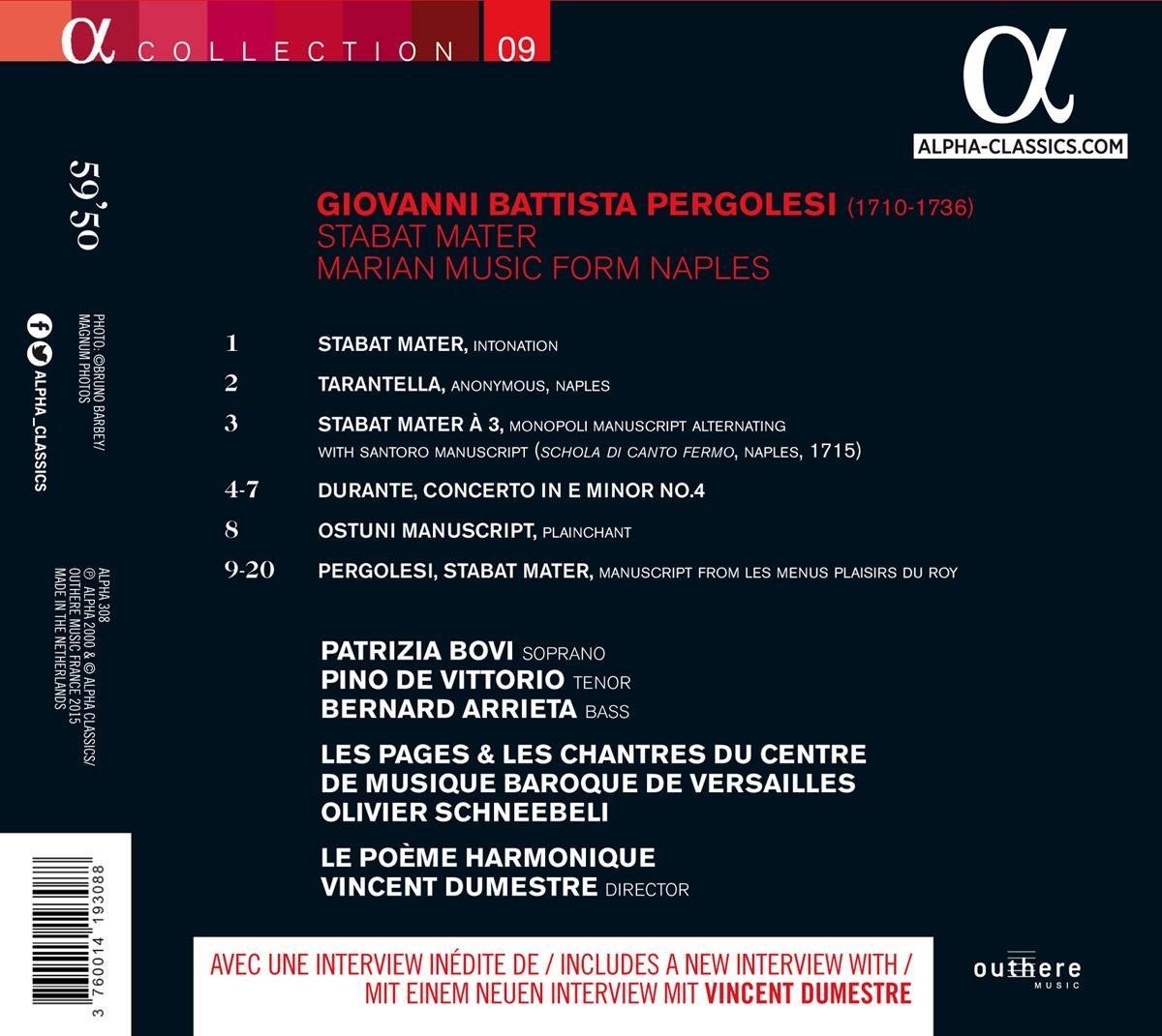 Le Poème Harmonique & Vincent Dumestre - Stabat Mater, Marian Music ...