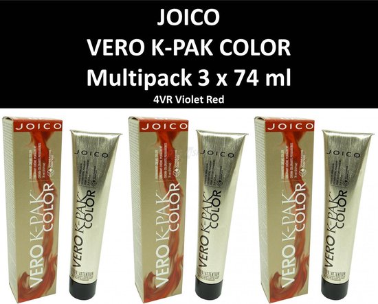 Joico - Vero K-PAK Color - 4VR Violet Red Permanente crèmekleurige ...