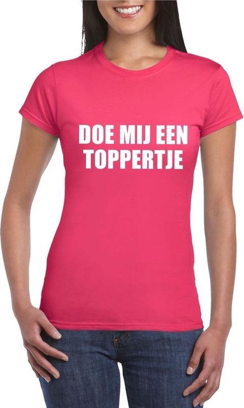 Toppers Doe mij een Toppertje shirt roze voor dames L | bol