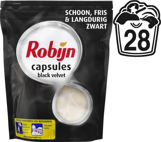 Robijn Black Velvet - 28 capsules - Wasmiddel | bol.com