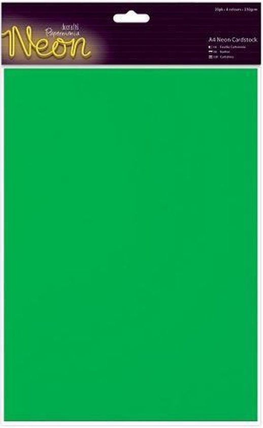 A4 Cardstock (20pk) - Neon | bol.com