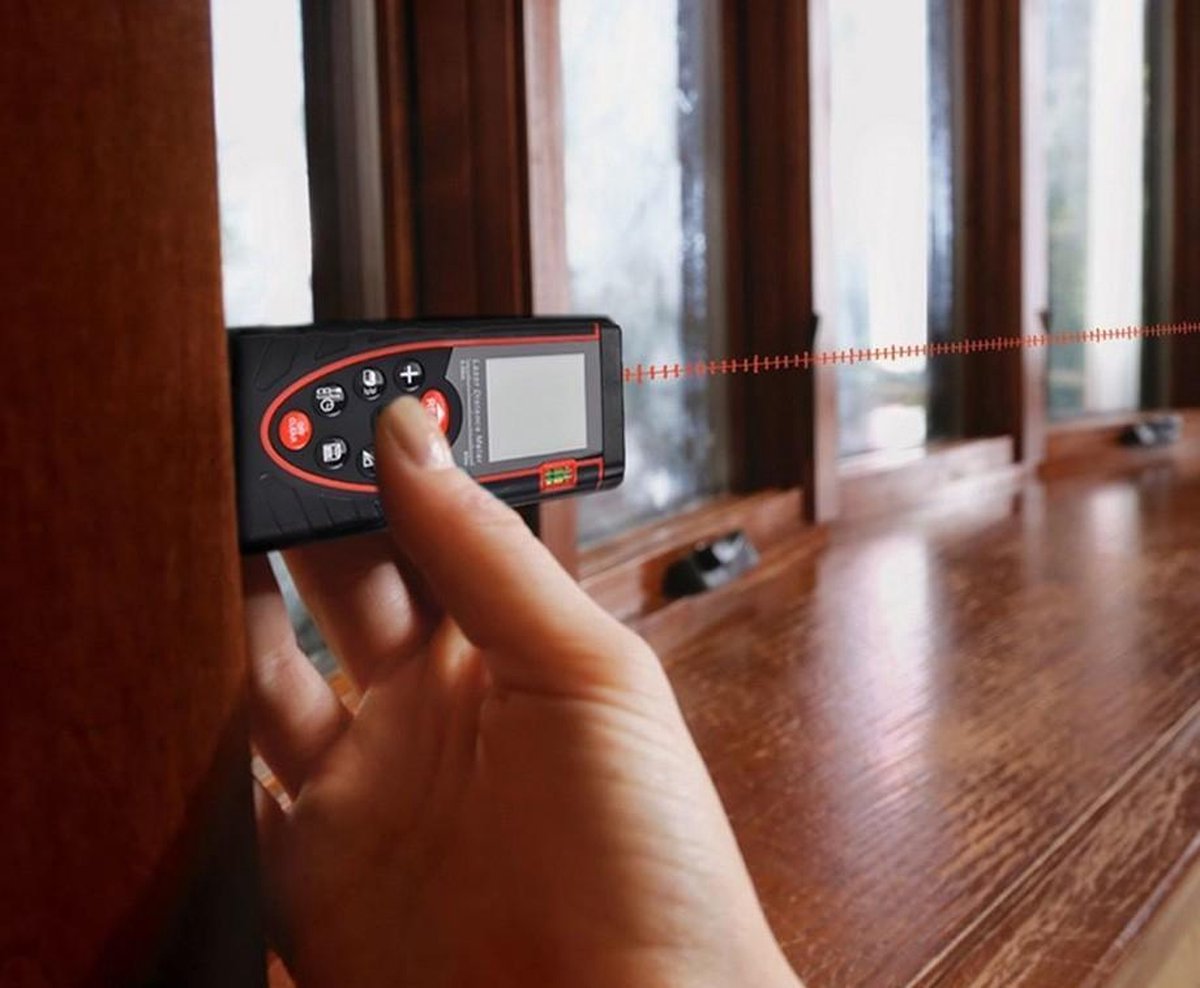 Afstandsmeter - laser - digitaal - sensor - 40 m | bol.com