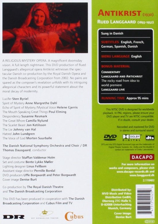 Royal Danish Opera - Antikrist (DVD), Royal Danish Opera | Muziek | bol
