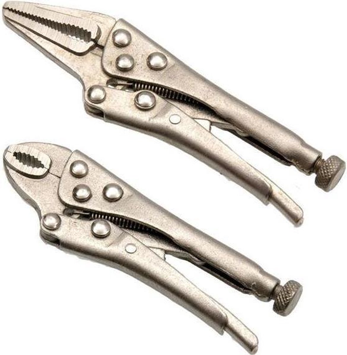 MINI Griptang 2 delige set rechte bek klemtang verstelbaar | bol.com