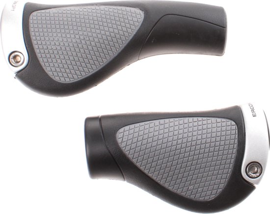 Gazelle Handvatset Ergon Gp1 130 Mm Zwart/grijs 2 Stuks | bol.com