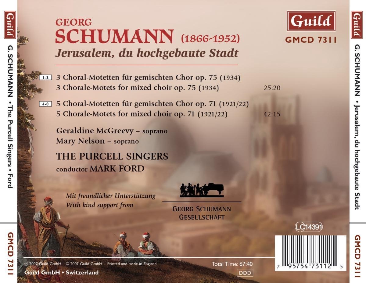 Jerusalem,Du Hochgebaute Stadt, The Purcell Singers | CD (album ...
