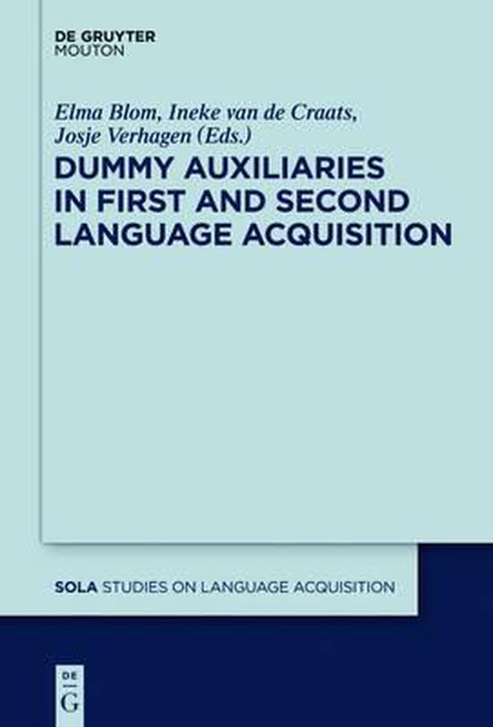 Dummy Auxiliaries in First and Second Language Acquisition | 9781614515579 | Boeken | bol.com