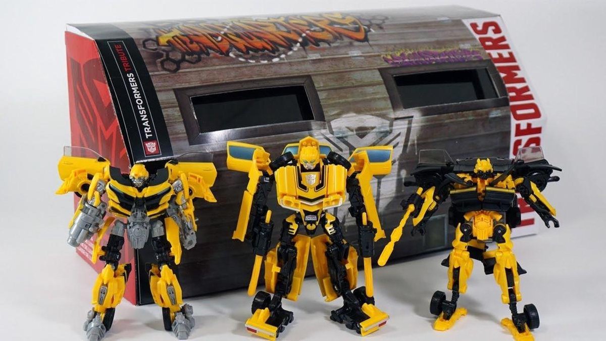 Transformers Tribute Bumblebee Evolution 3-pack headquarters speelset | bol.com