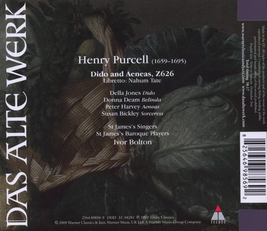 Purcell: Dido & Aeneas, Ivor Bolton | Muziek | bol