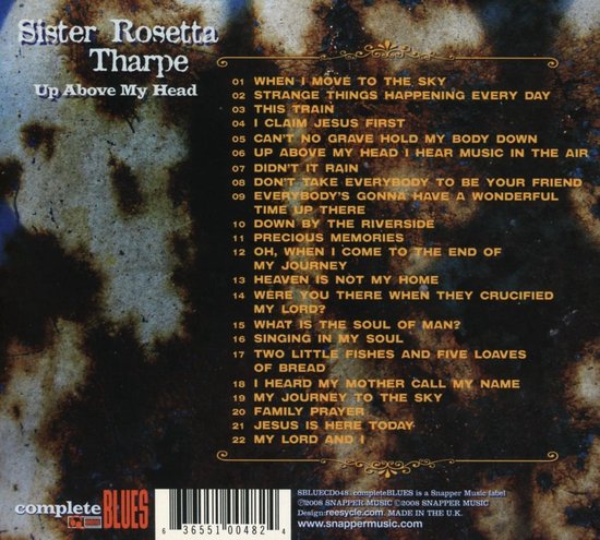 Up Above My Head, Sister Rosetta Tharpe | CD (album) | Muziek | bol