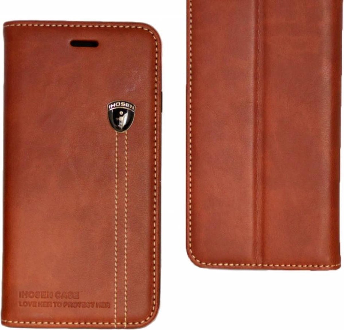 iPhone 6 plus Donker Rood iHosen Book Hoesje | bol.com