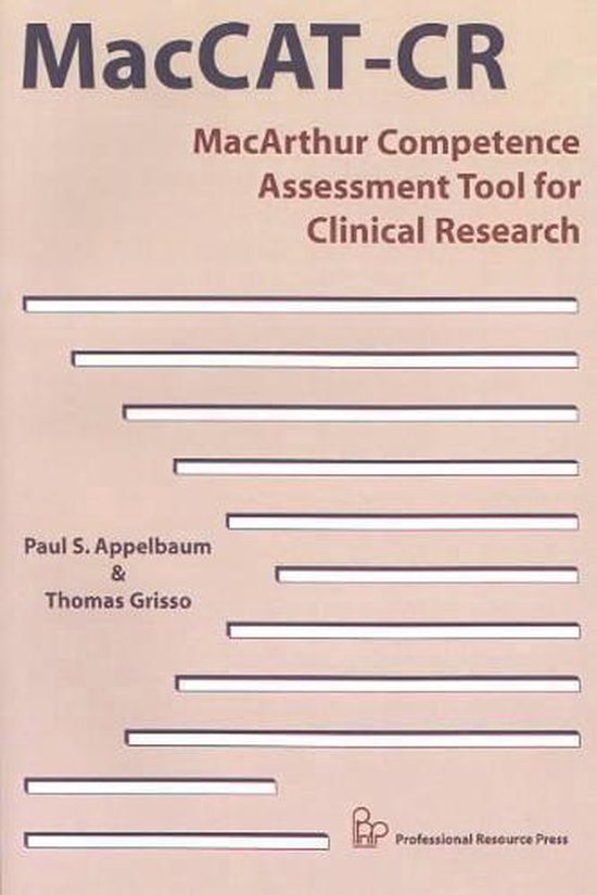 MacArthur Competence Assessment Tool for Clinical Research(maccat-Cr ...