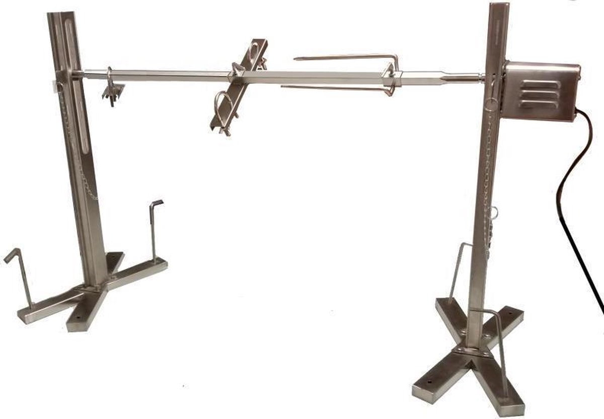 RVS Kampvuur gril spit c/q Speenvarken gril spit motor 50 kg. | bol.com