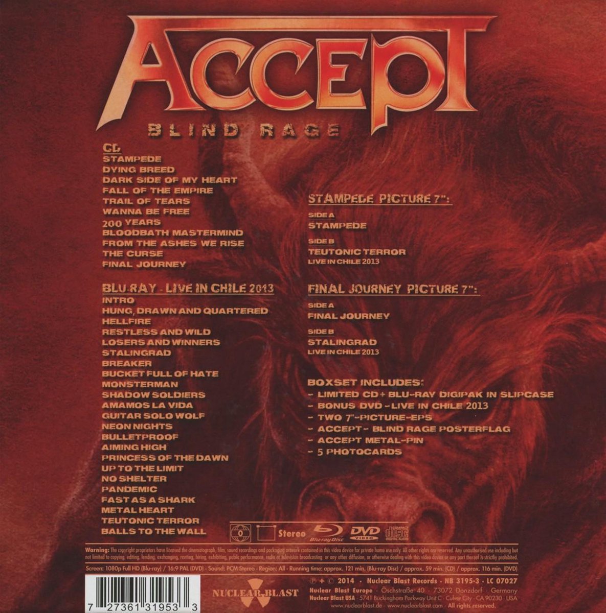 Blind Rage, Accept | CD (album) | Muziek | bol.com
