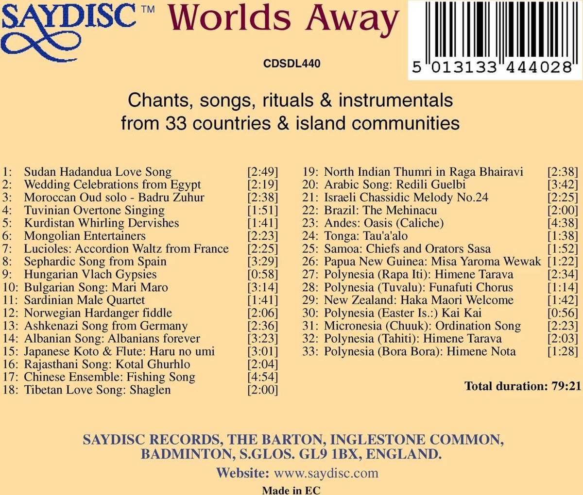 Various Artist - Worlds Away (CD), various artists | Muziek | bol