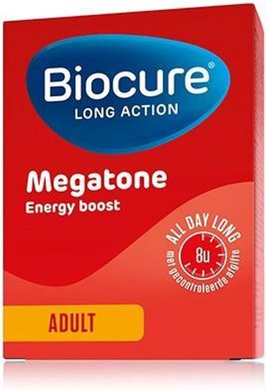 Biocure Long Action Megatone Energy Boost 60 Tabletten | bol