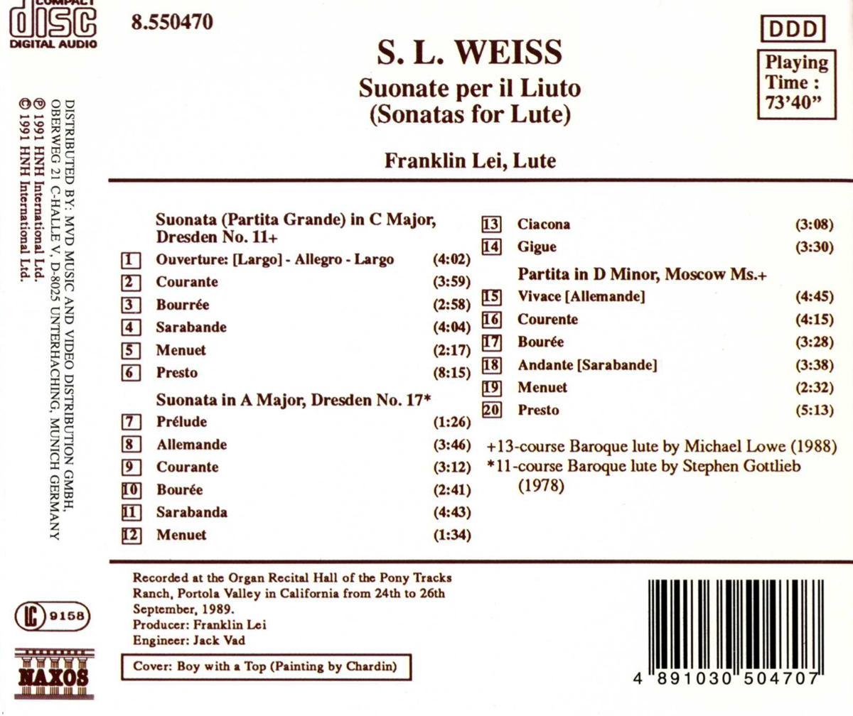 Weiss:Sonatas For Lute (CD), various artists | Muziek | bol.com