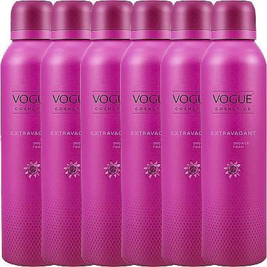 6x Vogue Extravagant Shower Foam 200 ml | bol.com