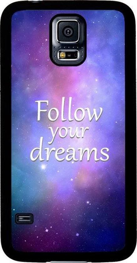 Samsung Galaxy S5 - Galaxy dreams - TPU zwart | bol.com