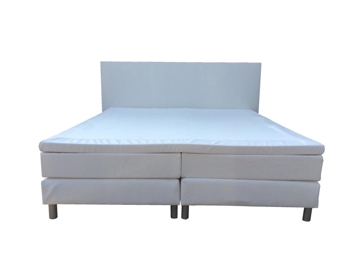 Slaaploods.nl Anda - Boxspring inclusief matras - 80x210 cm - Kunstleer ...